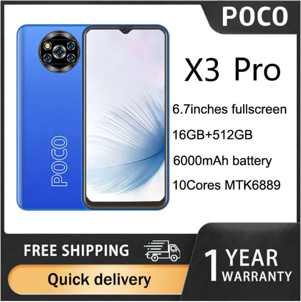 POCO X3 Pro 5G Original Cellphone 6.7inch 16GB+512GB 5G smart phone ...
