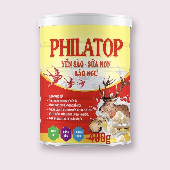 [Hộp 400g] Sữa Bột Philatop Yến Sào - Sữa Non - Bào Ngư Giúp Ăn Ngon ...