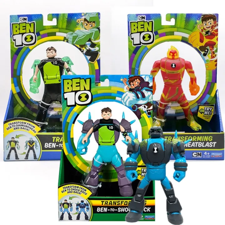 Genuine Ben10 Action Figure Ben Tennyson Transform Shock Rock ...