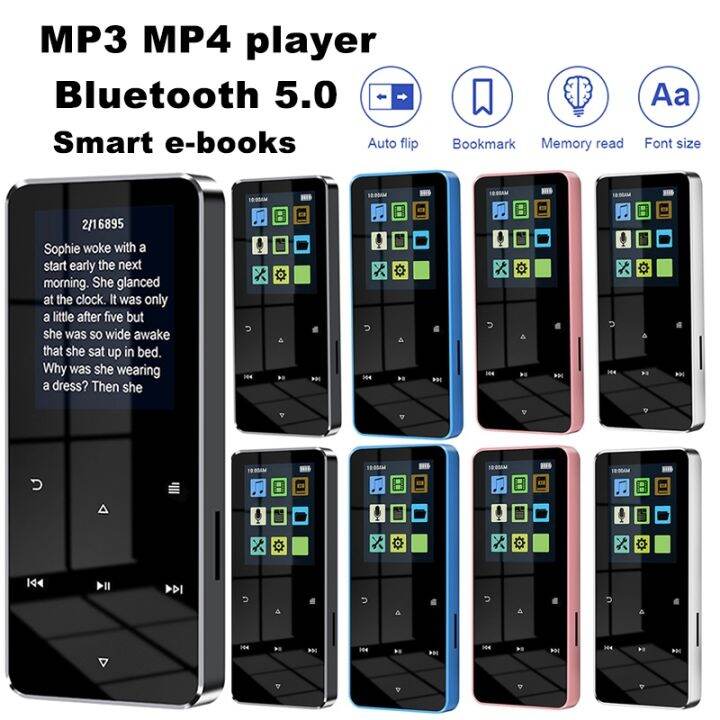 Mp3 Player Bluetooth Touch Screen Portable Music Player Bluetooth - 1.8 ...
