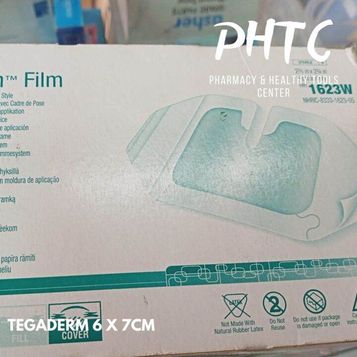 3M Tegaderm Film 1623W 6cm x 7cm l Plester Infus l Plaster Bening Anti ...