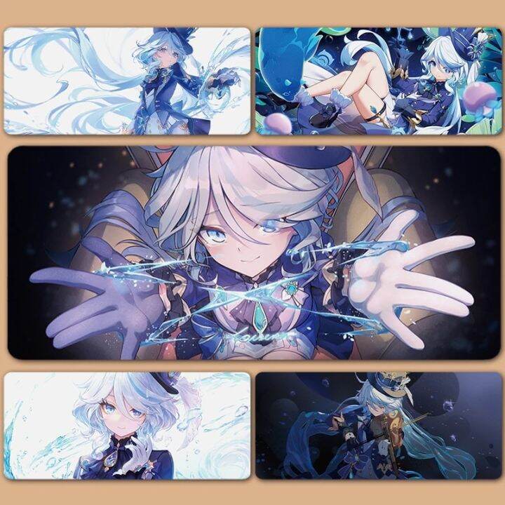 Genshin Focalors Furina Mouse คอมพิวเตอร์แล็ปท็อปขนาดใหญ่ Anti Slip ...