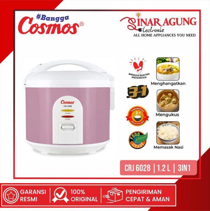 RICE COOKER / MAGIC COM COSMOS CRJ 6028V / CRJ6028V 1.2 LITER 100% ORI ...