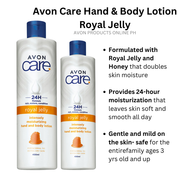 Avon Care Lotion ¬ NEW PACKAGING! Royal Jelly Hand and Body Lotion. 250 ...