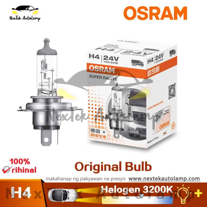 OSRAM H4 24V 100/90W 62248 P43t Super Rallye OFF ROAD Head Light Hi/lo ...