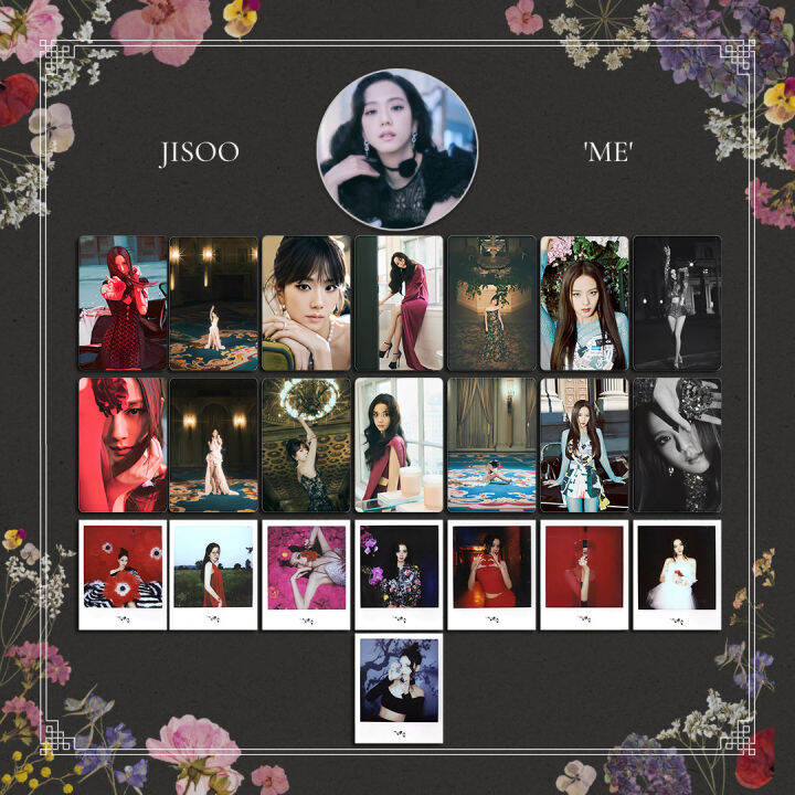 JISOO Album Photo Cards Jisoo Solo Photo Cards Flower Jisoo PhotoCards Blackpink Jisoo Solo ...