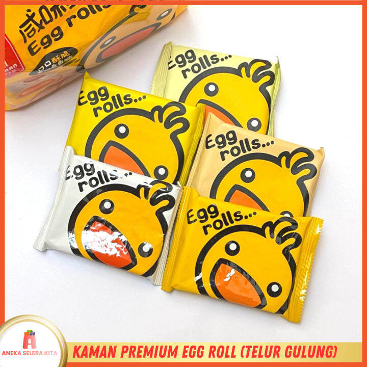 ANEKA Cemilan Makanan Ringan Semprong Telur Asin/Premium Egg Roll ...