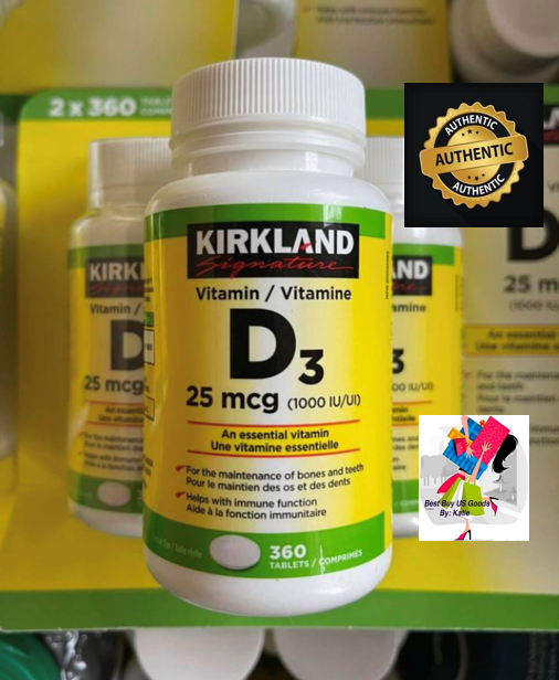 Kirkland D3 25mcg 1000 IU 360 Tablets | Lazada PH