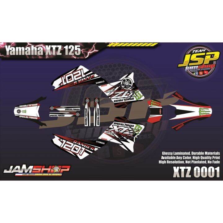 【Ready Stock】 Yamaha XTZ 125 Full Set Decals Batch 1 | Lazada PH