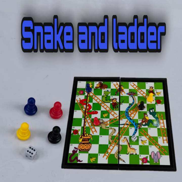 Snake & ladder magnetic board game 25X25cm | Lazada PH