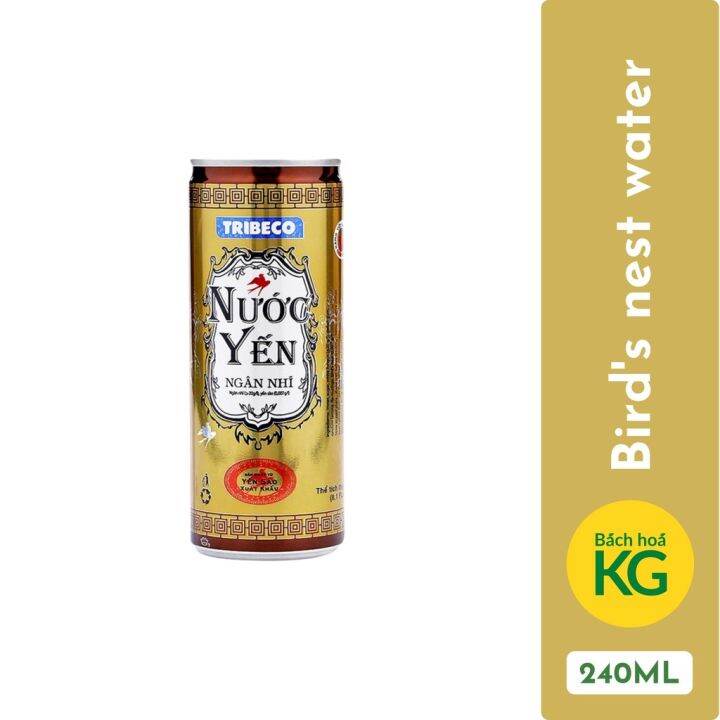 Tribeco oatmeal water 240ml - Nước yến ngân nhĩ Tribeco lon 240ml ...