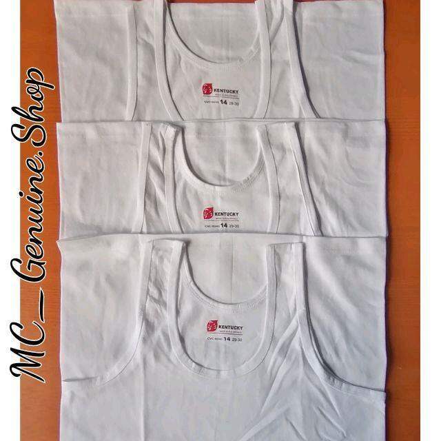 KENTUCKY SANDO COTTON WHITE FOR KIDS (3PCS) | Lazada PH