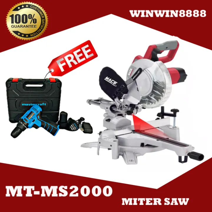 Mace Plus MT-MS2000 Miter Saw Compatible with Wood Surface | Lazada PH