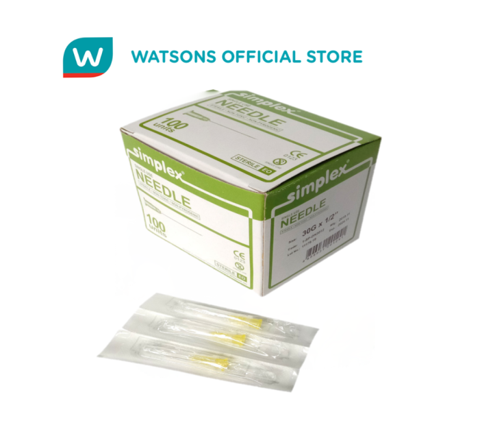 SIMPLEX Disposable Needle G30X1/2" 1 Needle per piece | Lazada PH