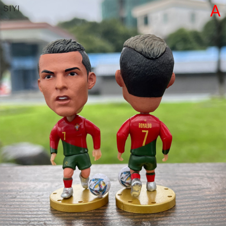 SIYI💕Gift💕 2.5inch Mini PVC Doll Figurine Haaland De Bruyne Gerrard ...