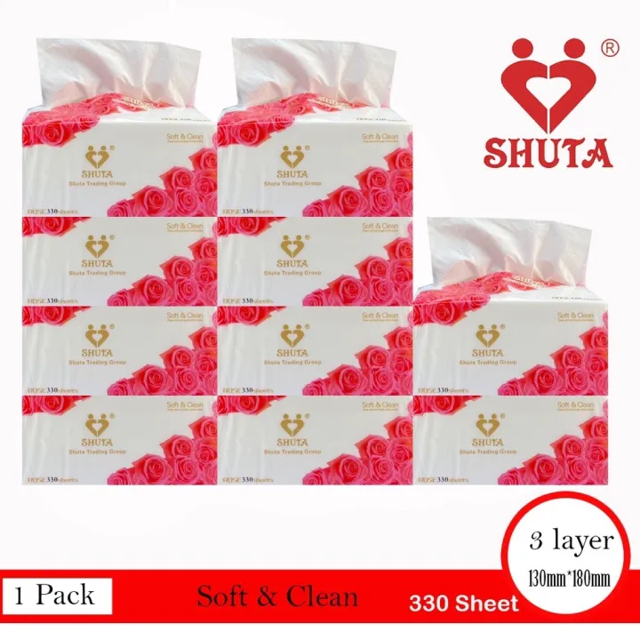 Shuta Rose Tissue 1 pack 10 pcs 26 x 34.50 cm | Lazada PH