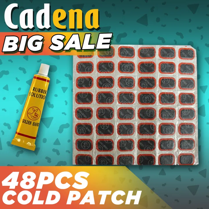Cold patch 48pcs Patch Bicycle Vulcanizing Kit Bike MTB Road Bike Patch ...