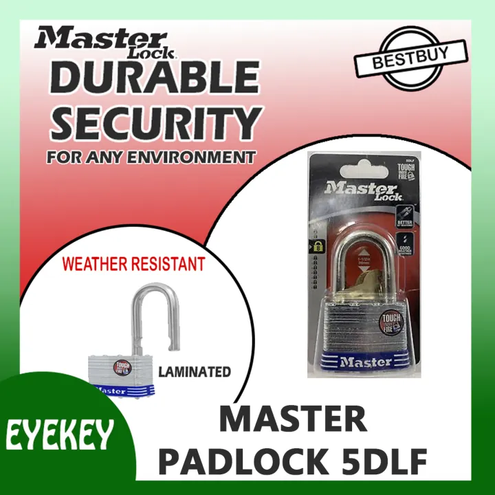 Master Padlock Weather Resistant 5DLF LAMINATED PADLOCK | Lazada PH