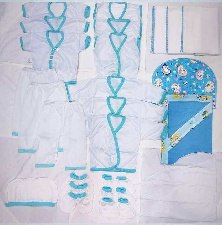 Basic Baby Newborn Set Starter Pack WHITE AND COLORED BIAS SET(semi ...