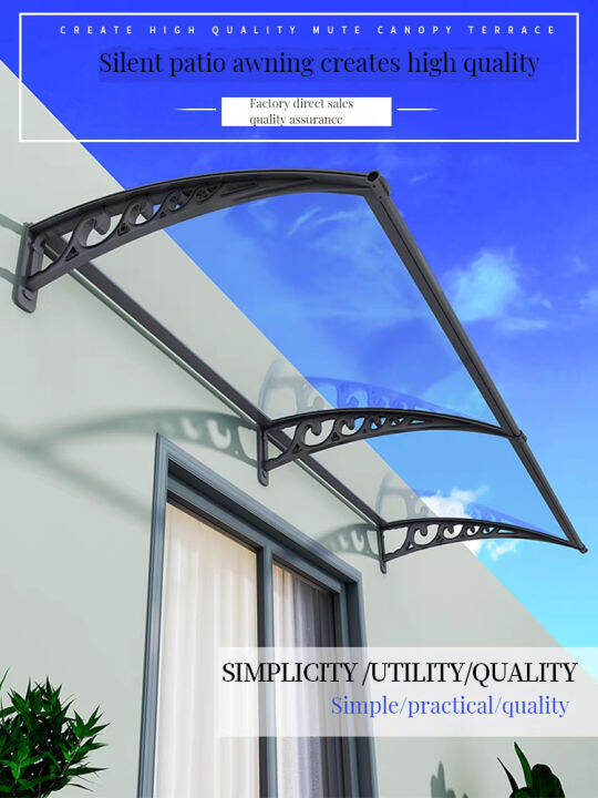 Canopy for window waterproof With frame Outdoor Sun Shade Roofing ...