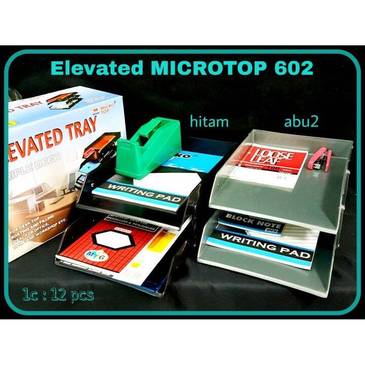 TJS Elevated paper tray / letter tray / rak 2 susun microtop 602 rak ...