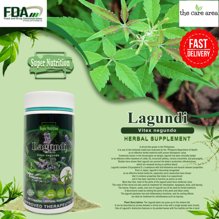 Super Nutrition LAGUNDI Capsules Herbal Supplement 100capsules herbal ...