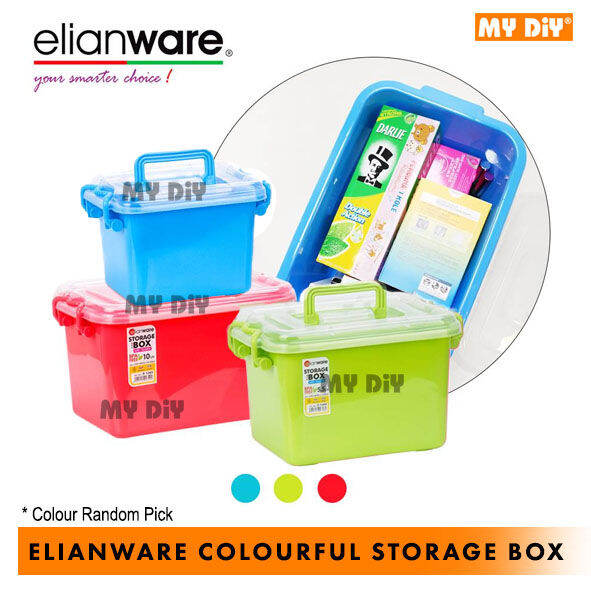 MYDIY Online2u - ELIANWARE Multipurpose Colourful Storage Box Organizer ...