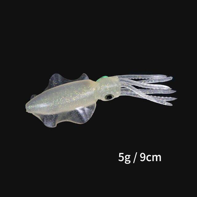 ORJD Trolling Lure Soft Squid Lure 7g 15g 20g 60g Luminous UV Squid Jig ...