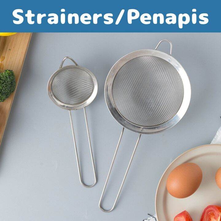 Filter with handle Flour Sifter Flour Filter Sugar Penapis Tepung ...