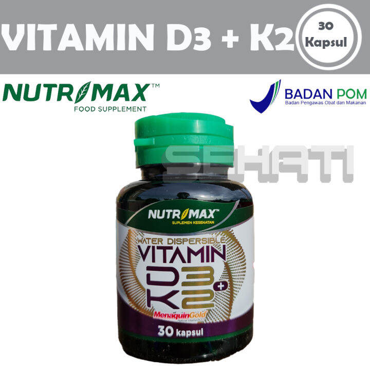 Nutrimax Vitamin D3 + K2 30 Caps Vit D 400IU K 40 mcg 400 IU 40mcg | Lazada Indonesia
