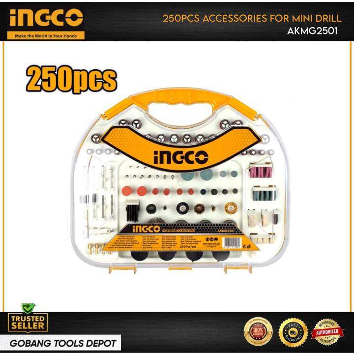 INGCO Accessories ONLY for Mini Rotary Drill Die Grinder 250pc/Set ...