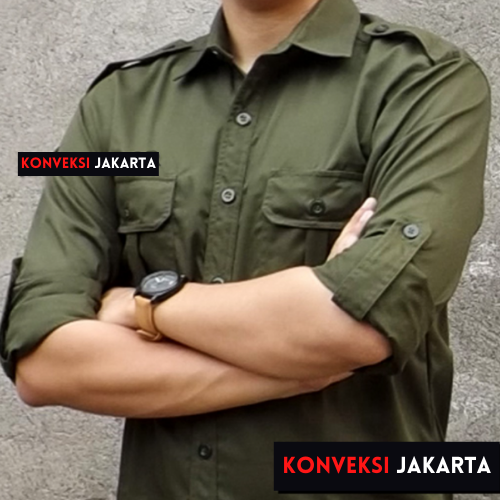 Baju Kemeja PDL Lengan Panjang - Seragam Pakaian Kerja Dinas Lapangan ...