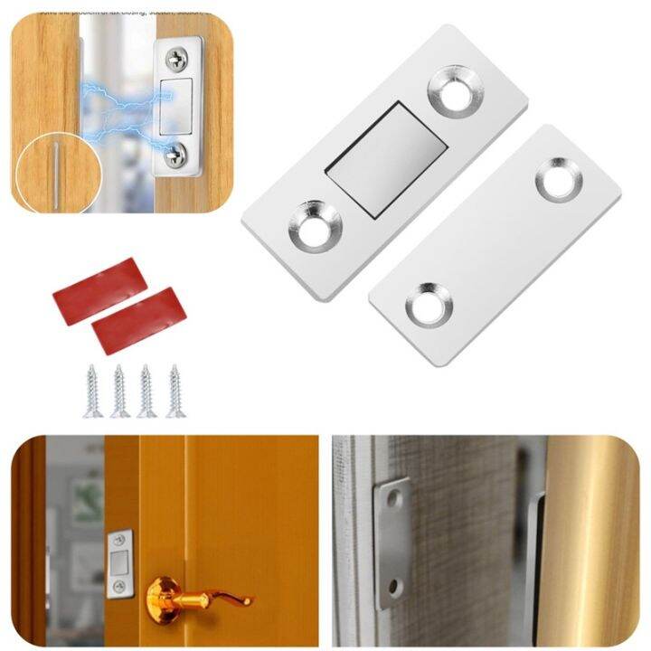 F.six Anti-rust Magnetic Door Stopper Easy Install Soft-catch Door ...