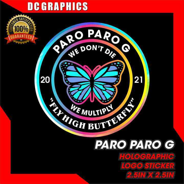 PARO PARO G HOLOGRAPHIC LOGO STICKER | Lazada PH