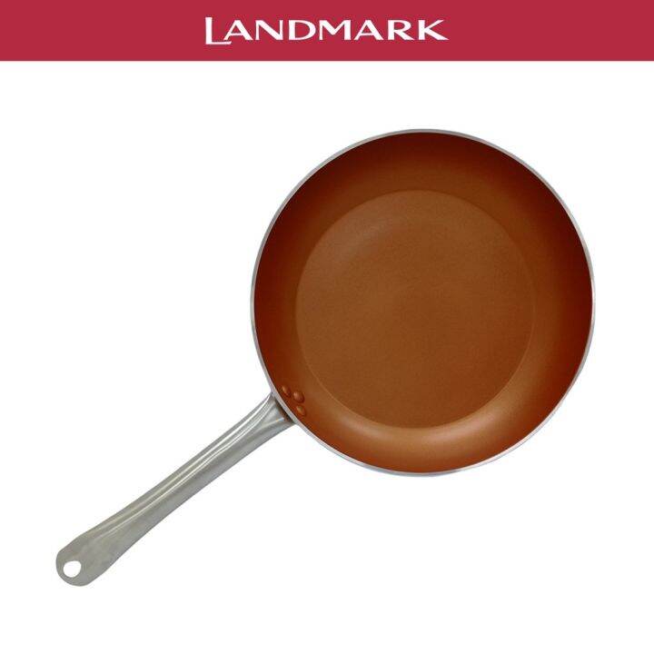 Landmark Masflex Copper Forged Frypan w SS Handle⚘ | Lazada PH