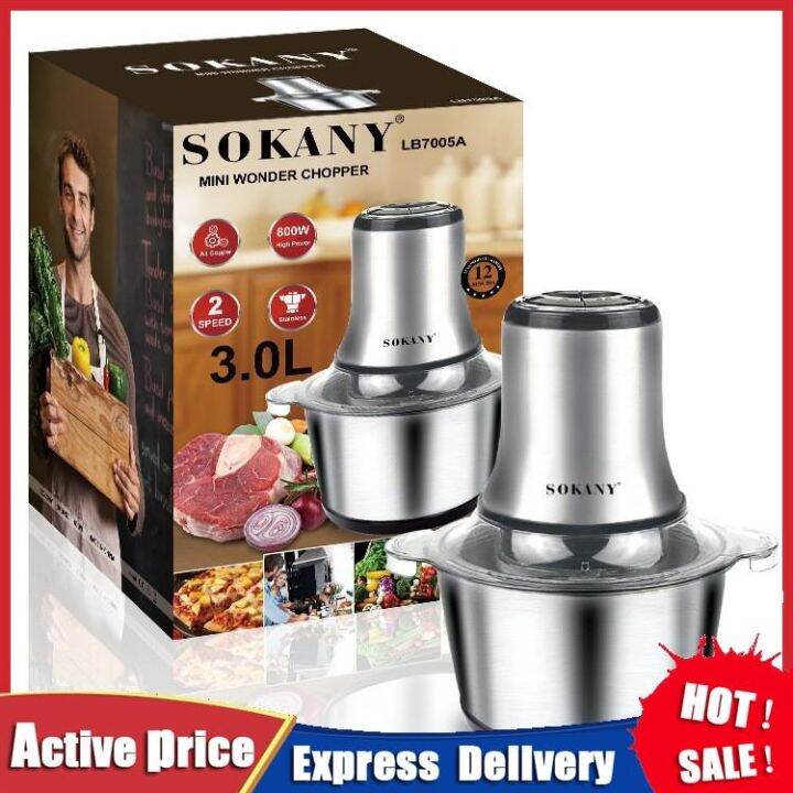 Sokany Philippines Meat grinder 3L Electric Kitchen Chopper Shredder ...
