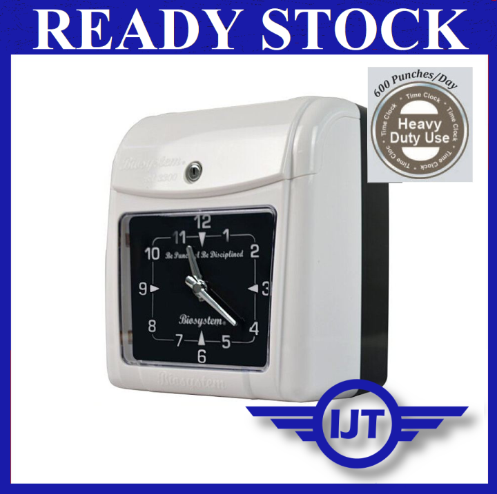 Biosystem BX3300A Heavy Duty Time Recorder Punch Card Machine BX-3300A ...