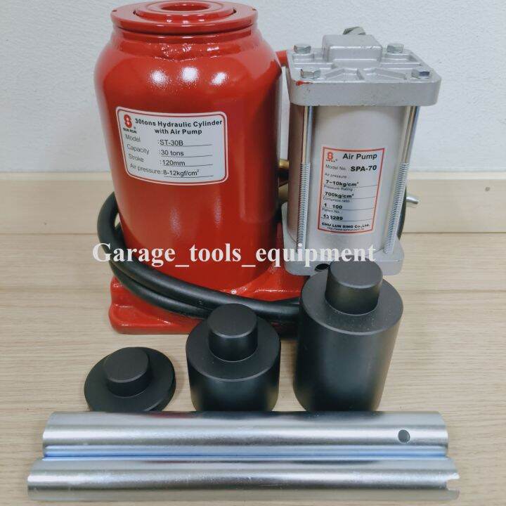 SUNRUN Air Bottle Jack HYDRAULIC CYLINDER WITH AIR PUMP 30Ton Taiwan ...