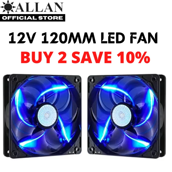 Allan 120mm Cooling Fan for Desktop Computers / LED Fan / High RPM ...