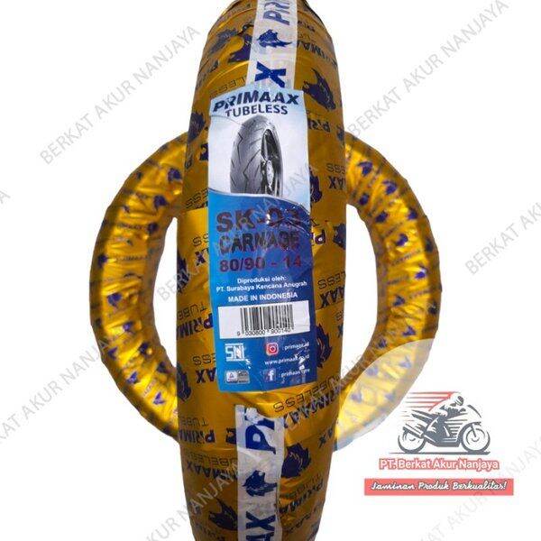 Ban primaax sk03 80 90 14 Tubeless Bonus Pentil sk 03 Carnage | Lazada Indonesia