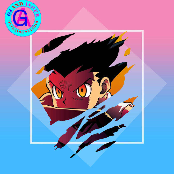 Scratch sticker anime characters and logo - vinyl sticker 100% ...