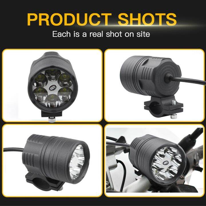 Additional Motorcycle Spotlights Headlight Car Fog Lights LED For BMW ...