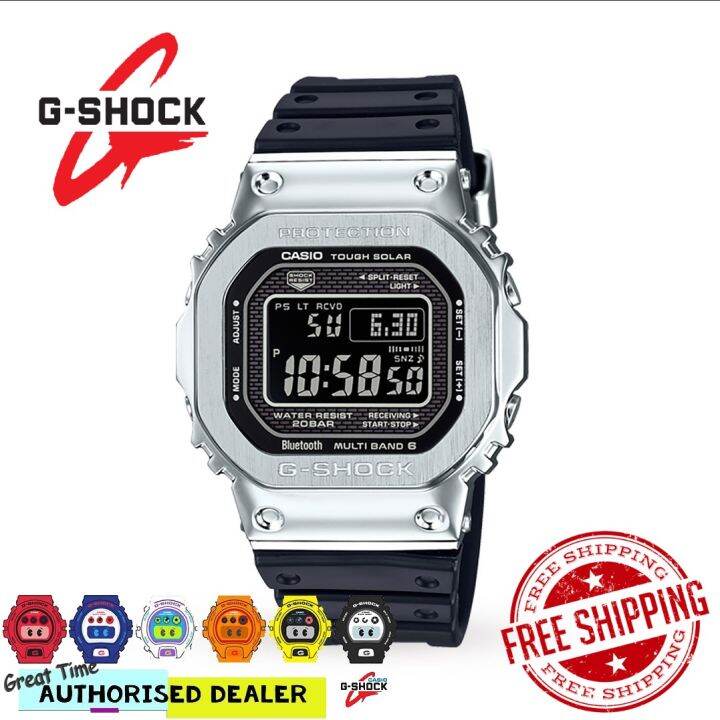 (READY STOCK) Official Marco Warranty CASIO G-SHOCK GMWB5000 1 Metal ...