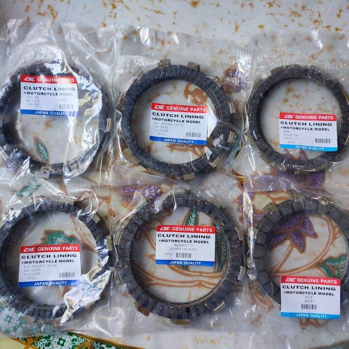 CSL Clutch Lining SET for Motorcycle | Lazada PH