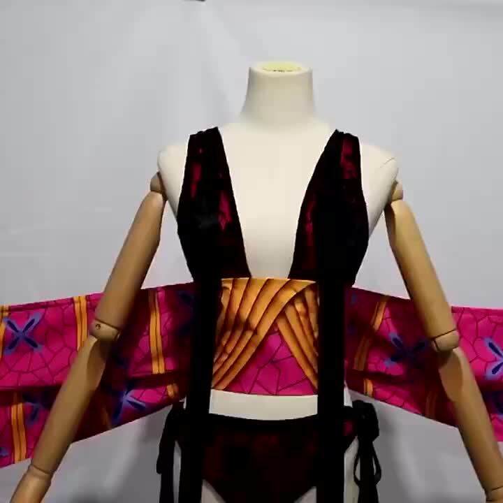 2023 HOT Demon Slayer Daki Cosplay Costume Wig Hairpins New Anime ...