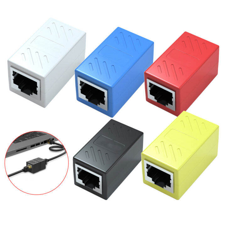 Vhoic 1 5 Pack High Quality Inline Female To Female Adapter Cat7 Cat6