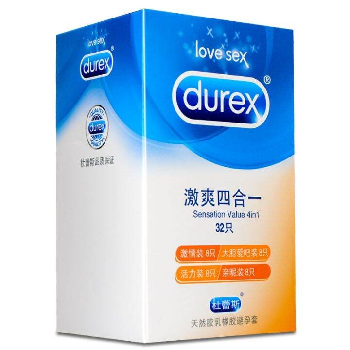 Durex Condom Mixed 4 Types Men Penis Cock Sleeve Ultra Thin Condoms