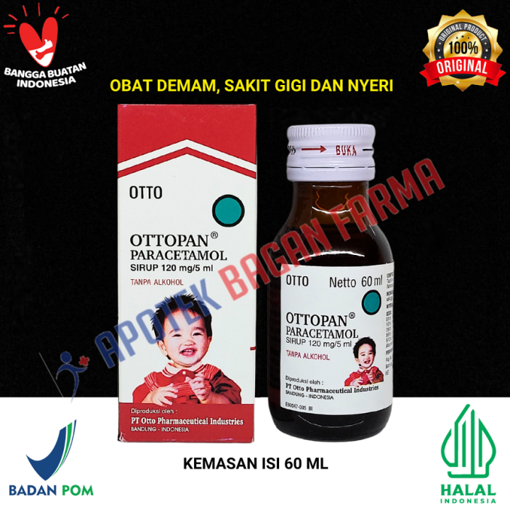 OTTOPAN SIRUP 60 ML / OBAT DEMAM / SAKIT GIGI / NYERI | Lazada Indonesia