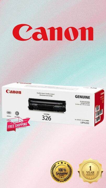 CANON 326 ORIGINAL BLACK TONER CARTRIDGE | Lazada