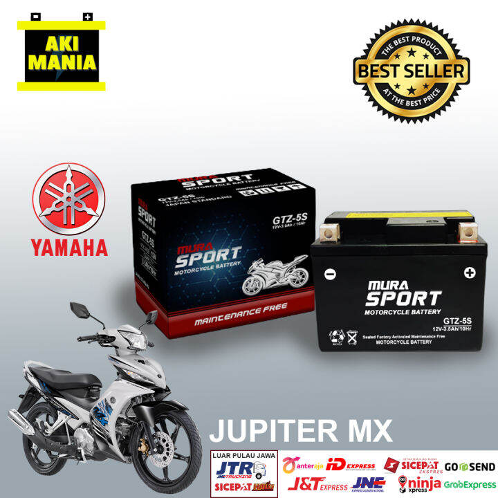 Aki motor yamaha jupiter mx GTZ5S aki kering murasport berkualitas | Lazada Indonesia